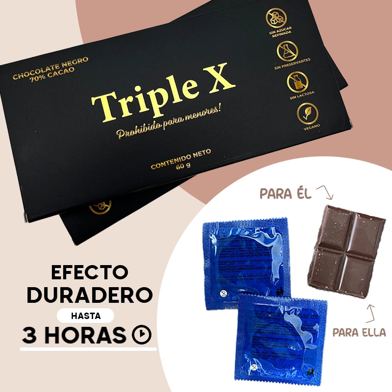 CAJA DE CHOCOLATE PREMIUM AFRODISIACO TRIPLE X® – Kompralos Ecuador