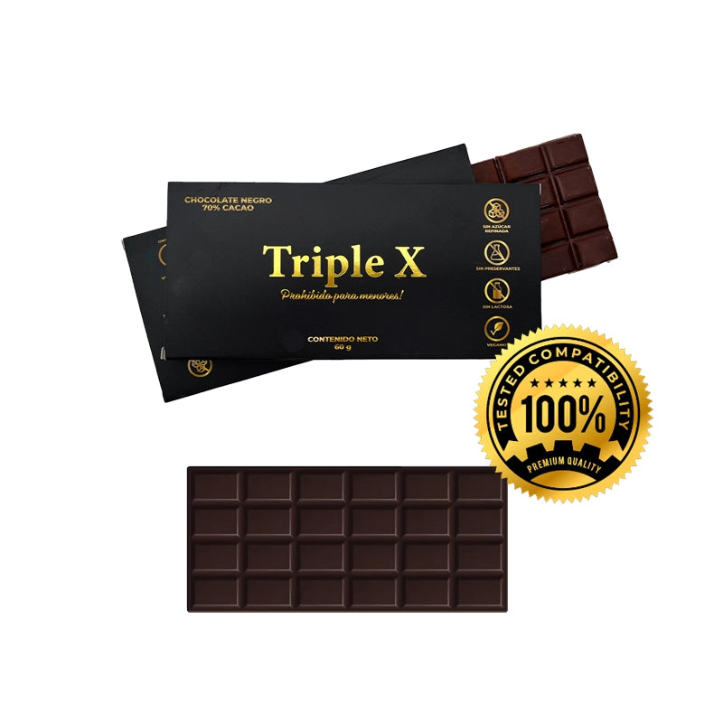 CAJA DE CHOCOLATE PREMIUM AFRODISIACO TRIPLE X® – Kompralos Ecuador